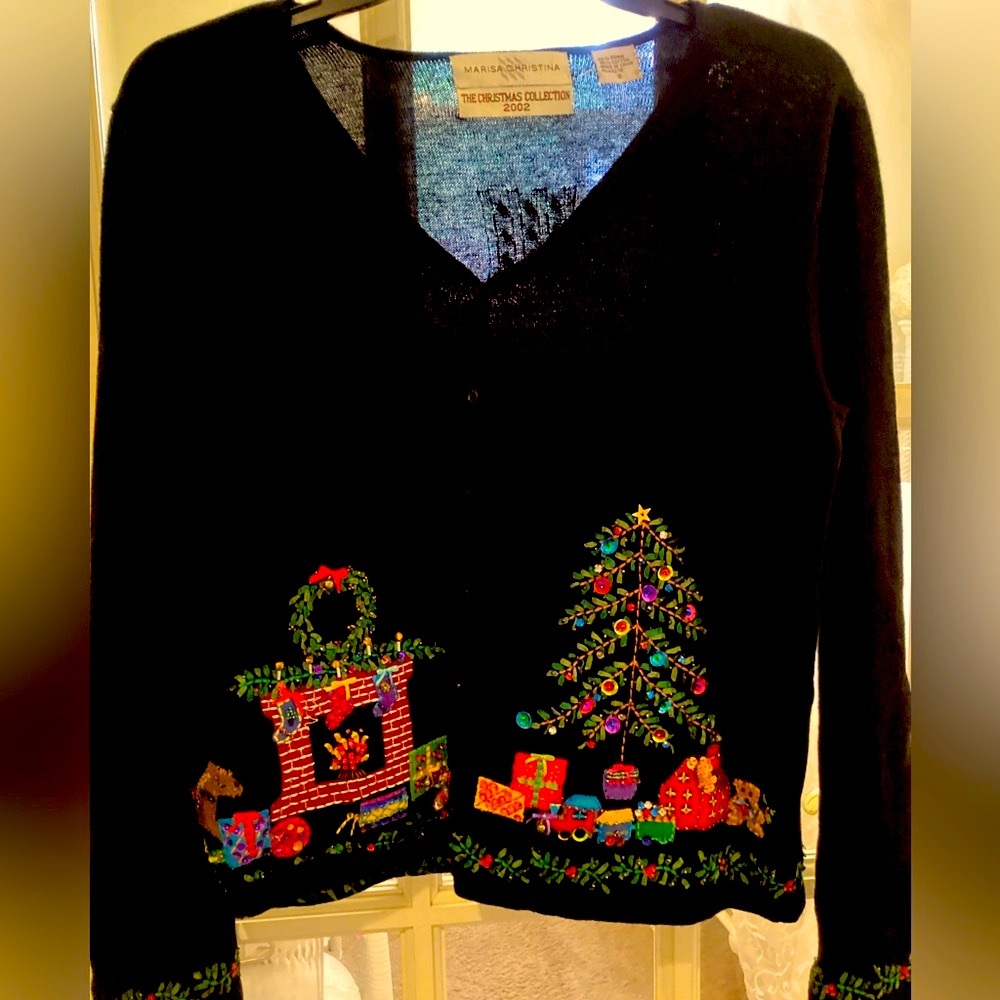 Beautiful Designer Holiday Sweater - Gem